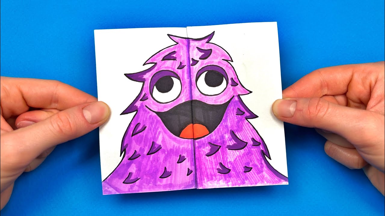 Coolest Drawing Compilation and Paper Crafts with Grimace Shake from ...
