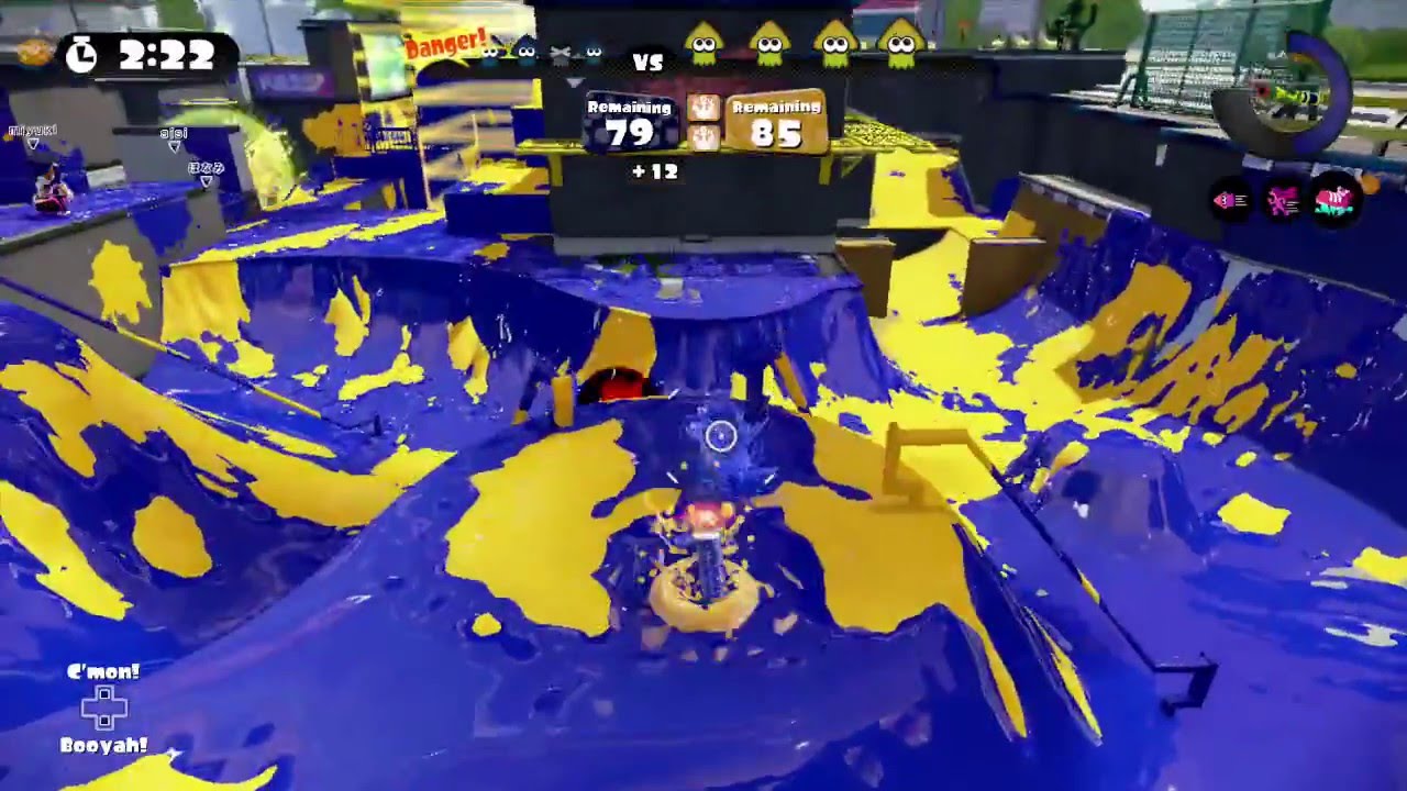 Splatoon Ranked Battle Splat Zone tactics from a "B" - YouTube