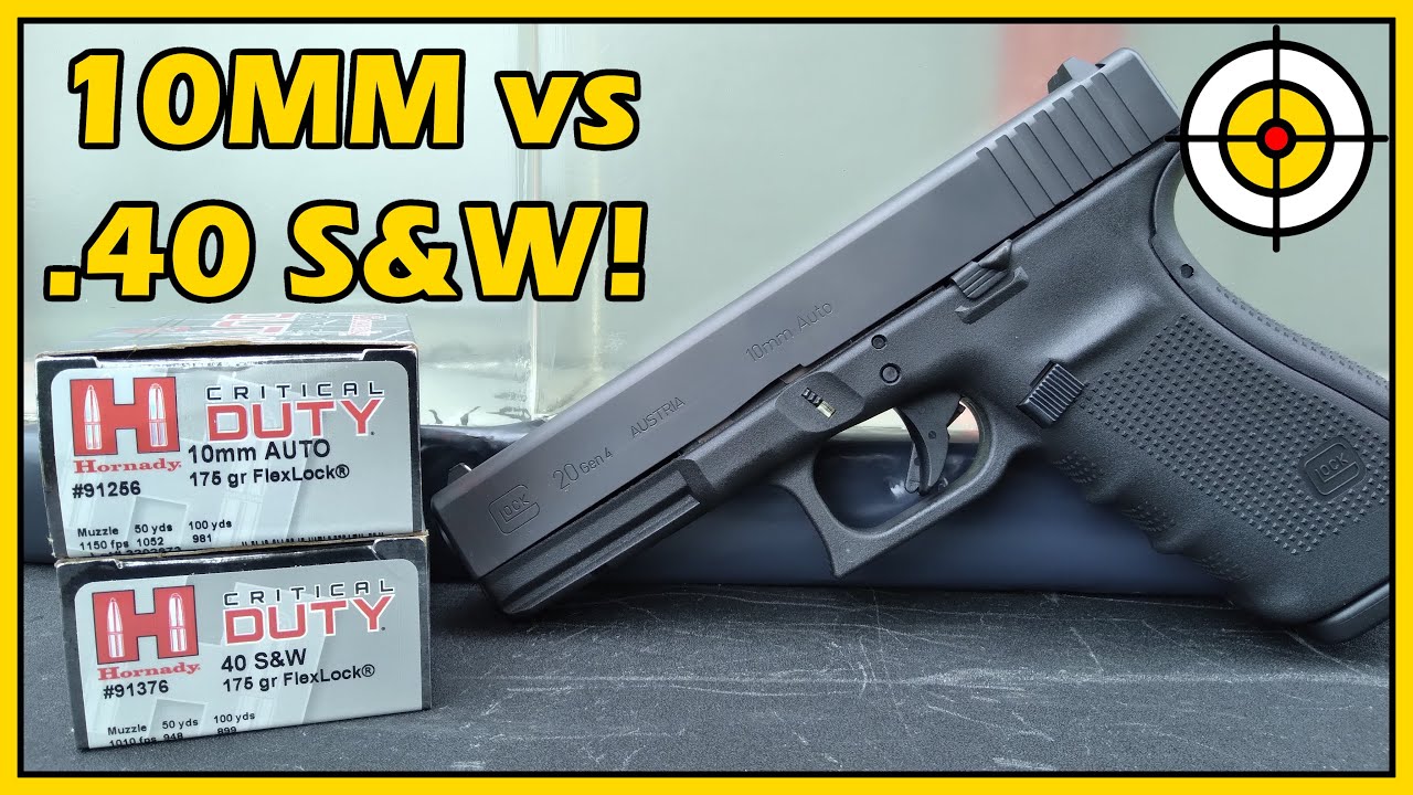 10MM vs .40 S&W! Hornady Critical Duty Ballistic Gel Test Using The ...