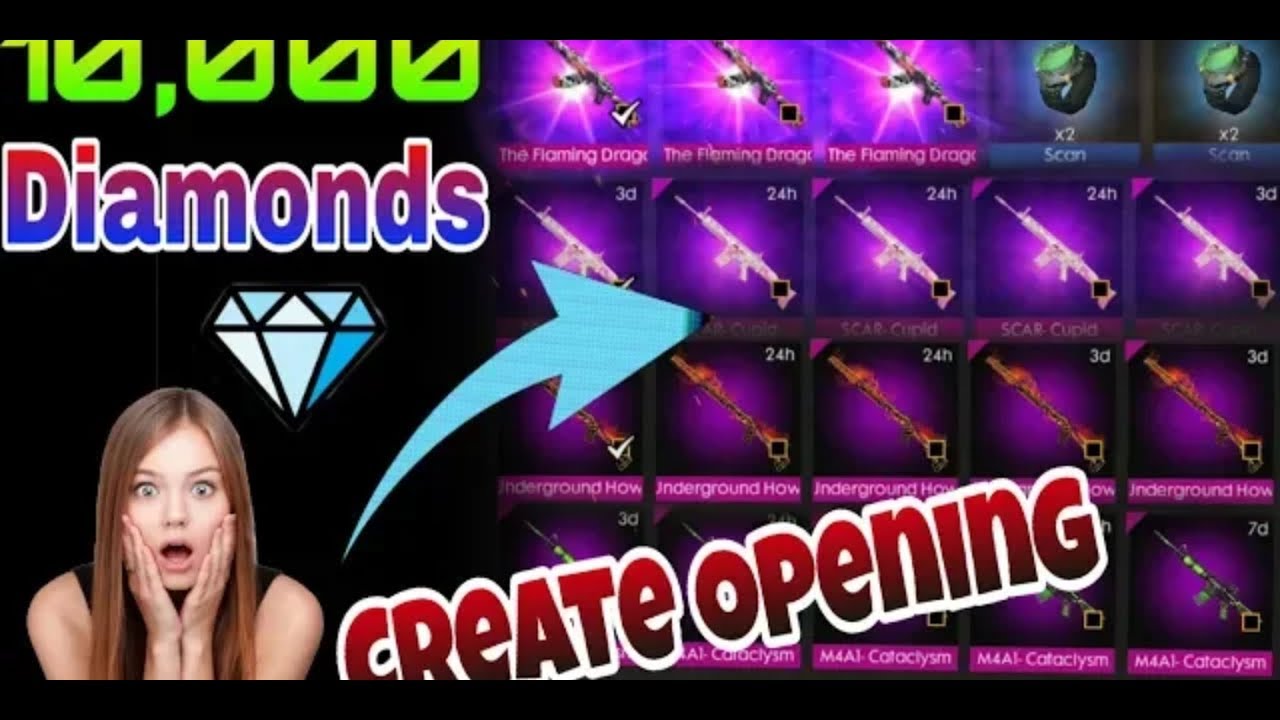 How to get cupid scar parmanant 100+ create opening #new trick to get ...