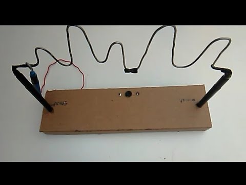 How to make a buzzer wire game from cardboard DIY buzzer wire game ...