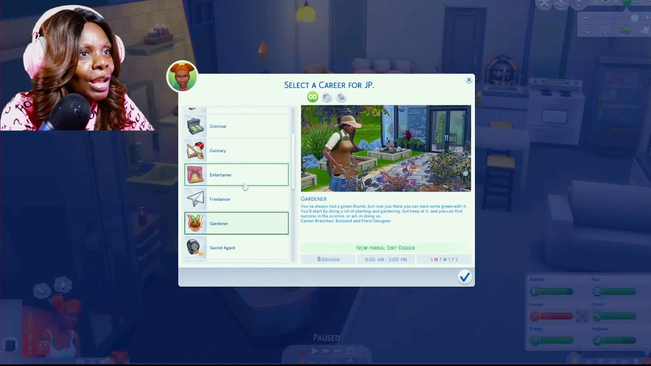 Finding My First Sims A Job ASMR Chewing Gum - YouTube