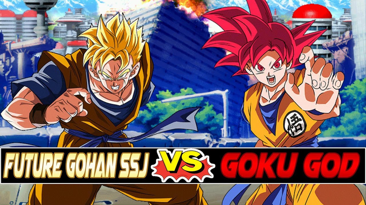 M.U.G.E.N. | One Armed Super Saiyan Future Gohan vs Super Saiyan God ...