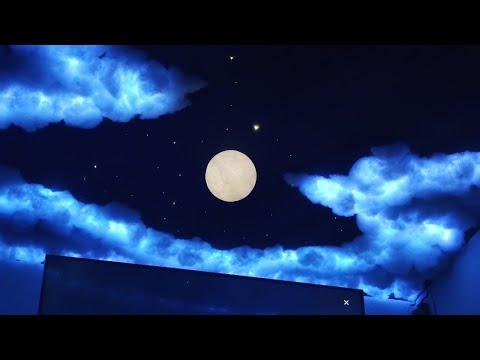 Techo de nubes con luces led 🤩 - YouTube