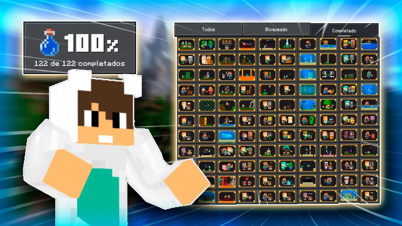 🔥Consigue TODOS los LOGROS De MINECRAFT BEDROCK | Mapa FÁCIL Y RÁPIDO ...