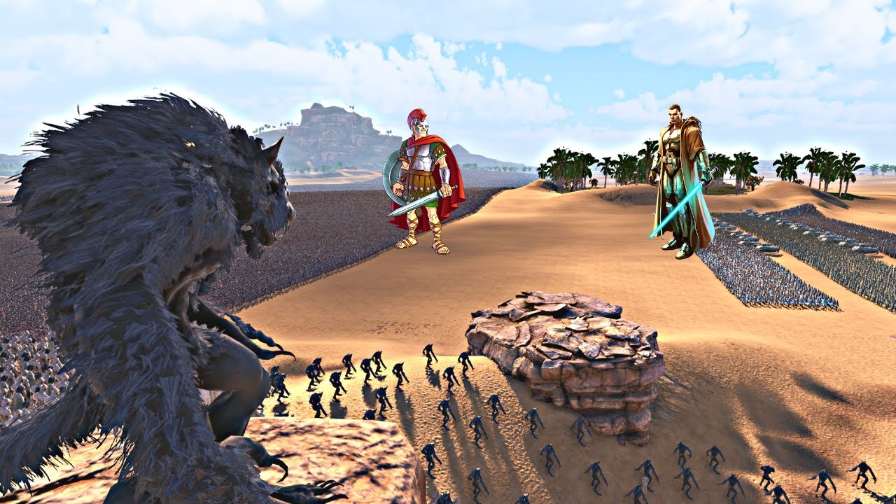 WAR BETWEEN PEOPLE ATTRACTS THE WEREWOLF' ATTENTION - Epic Battle ...