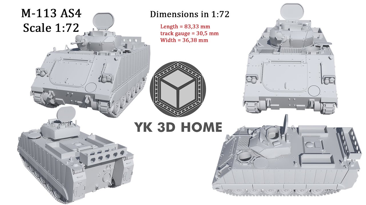 M113 AS4 Australia version scale 1.72 - YouTube