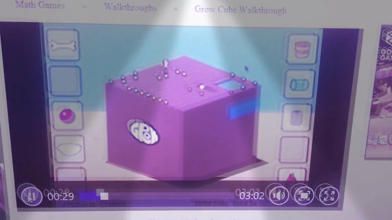 How to win in Hooda Math Cube Grow - YouTube