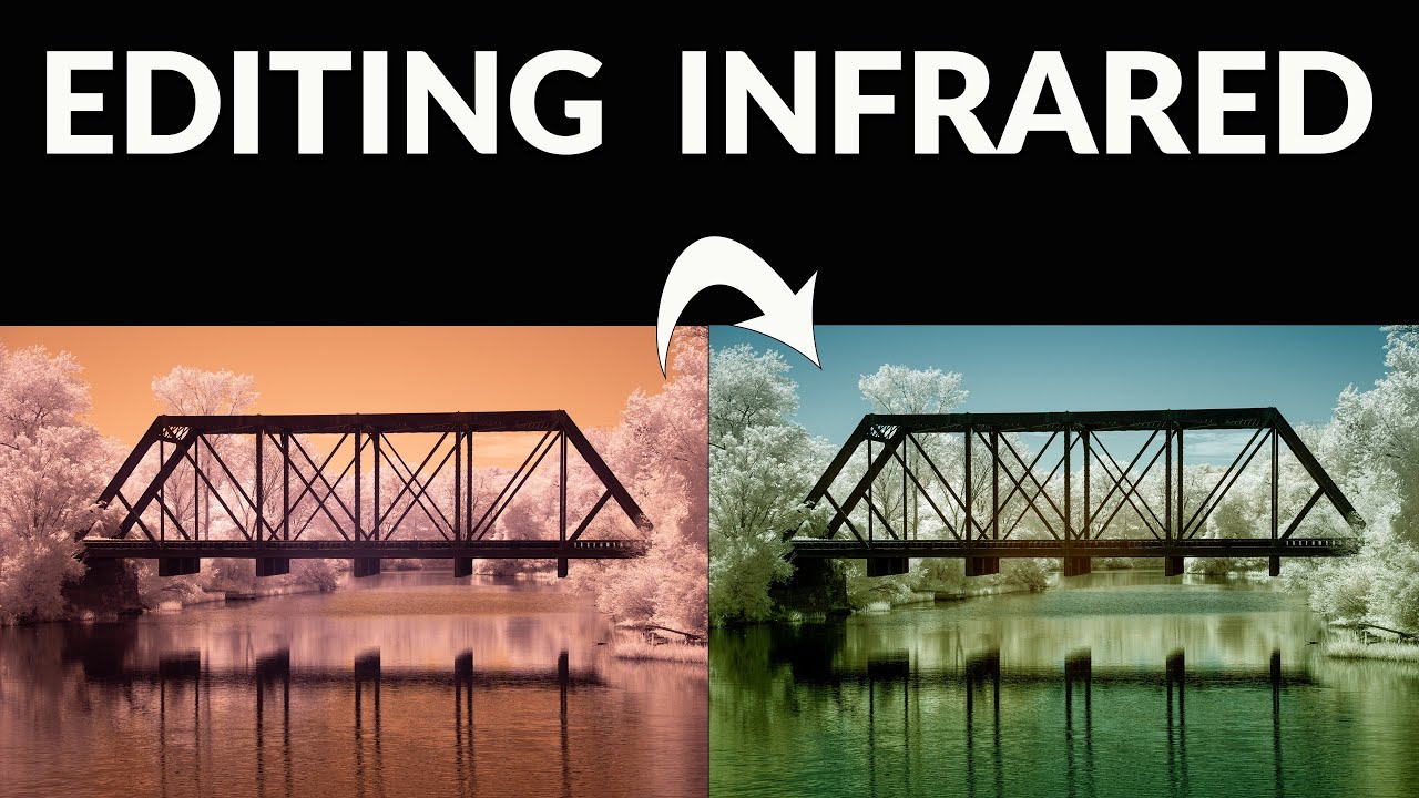 Infrared Photography post processing with channel swap - YouTube