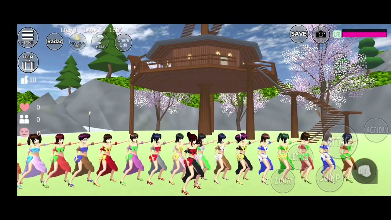 How To Dance👯Mist Sakura school simulator || Dance tutorial | Dance ...