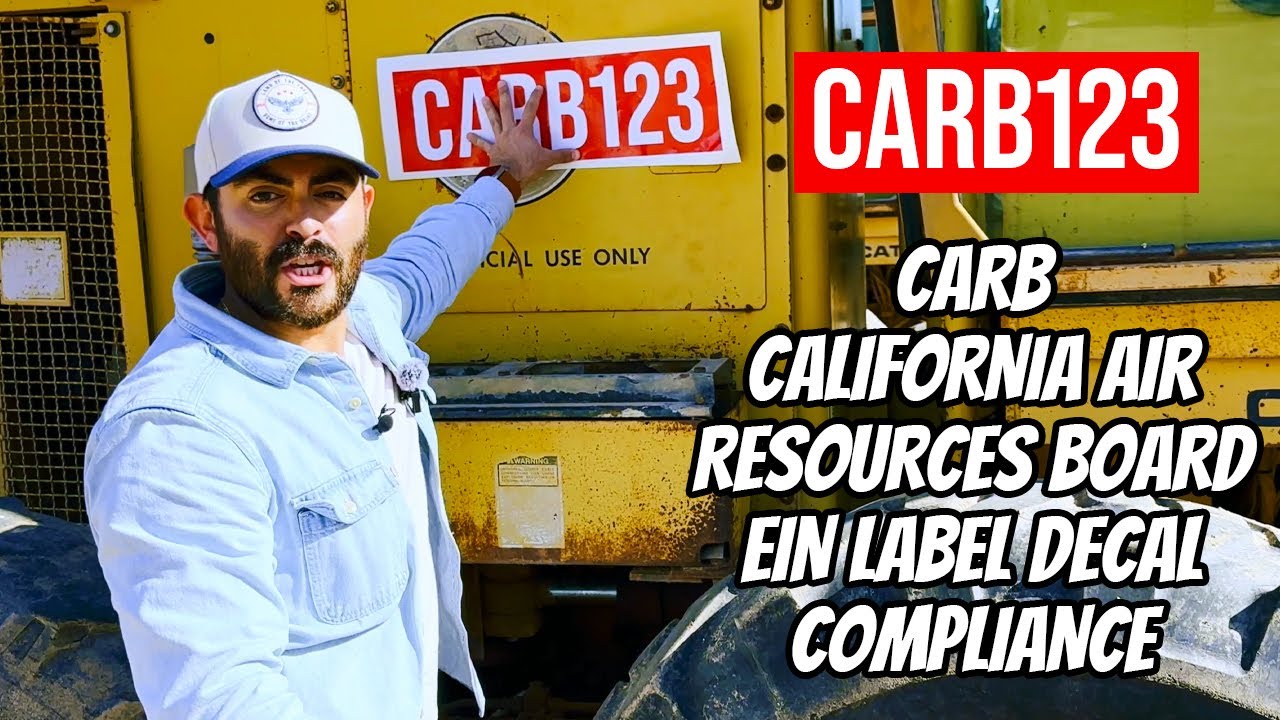 CARB EIN Label Decal Compliance | California Air Resources Board EIN ...