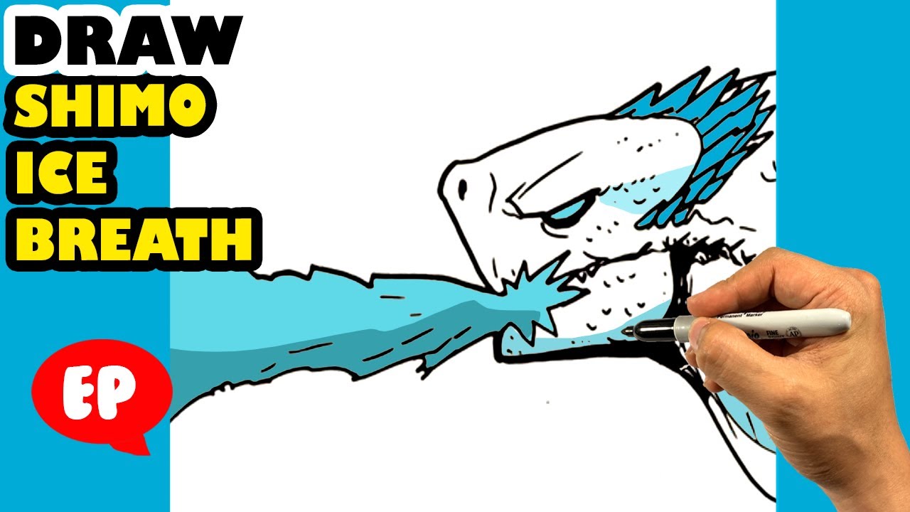 How to Draw SHIMO | GODZILLA x KONG New Empire | Ice Frost Breath - YouTube