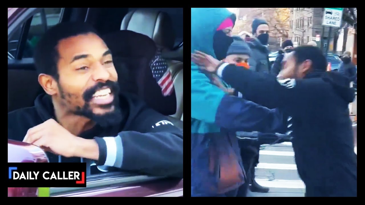 'You're Disrupting Traffic, Idiots!': Man Fights Back - YouTube