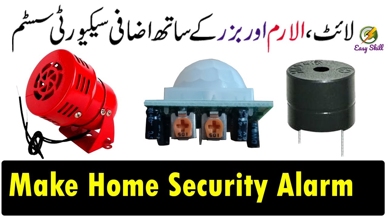 How to use Alarm and Buzzer with motion sensor || PIR motion sensor ...