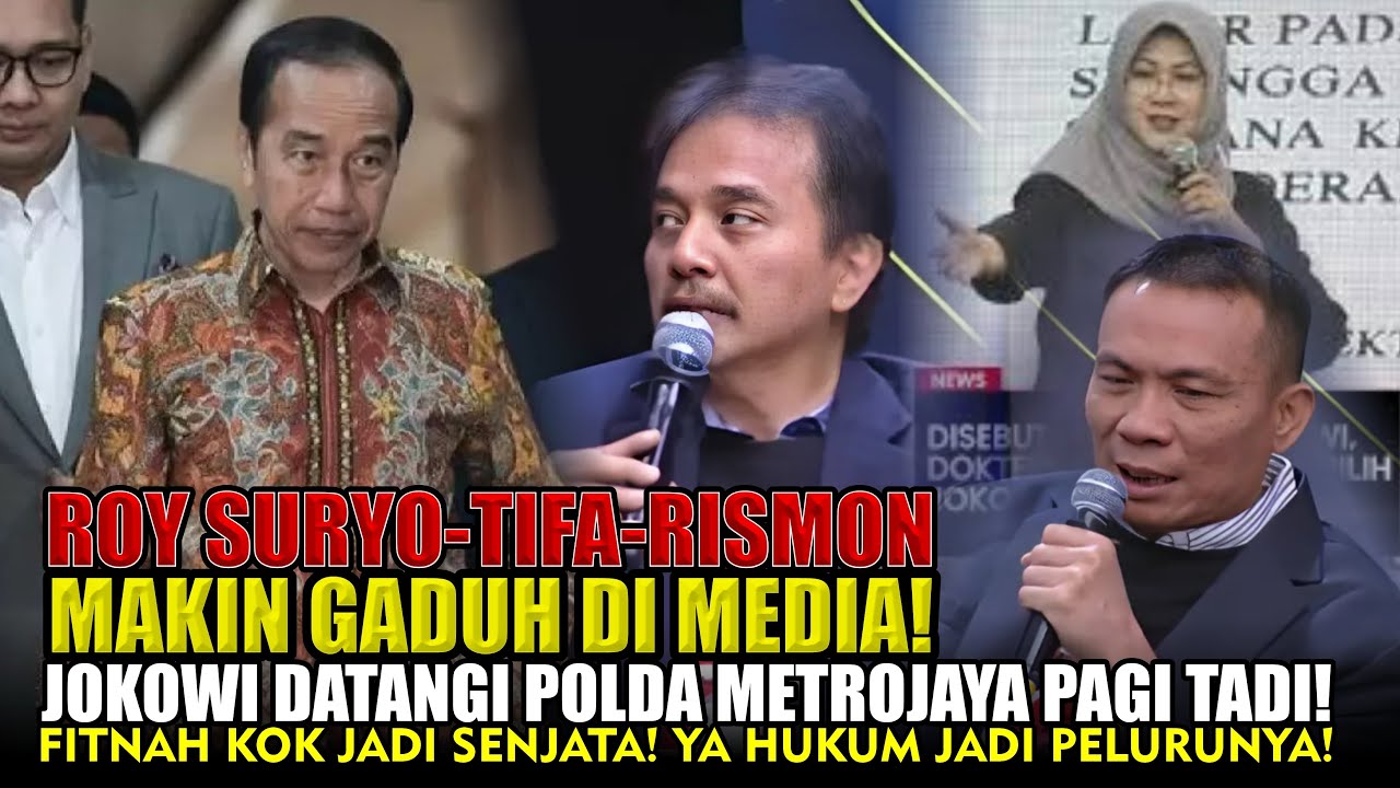 ROY SURYO TIFA RISMON MAKIN GADUH DI MEDIA! JOKOWI DATANGI POLDA ...