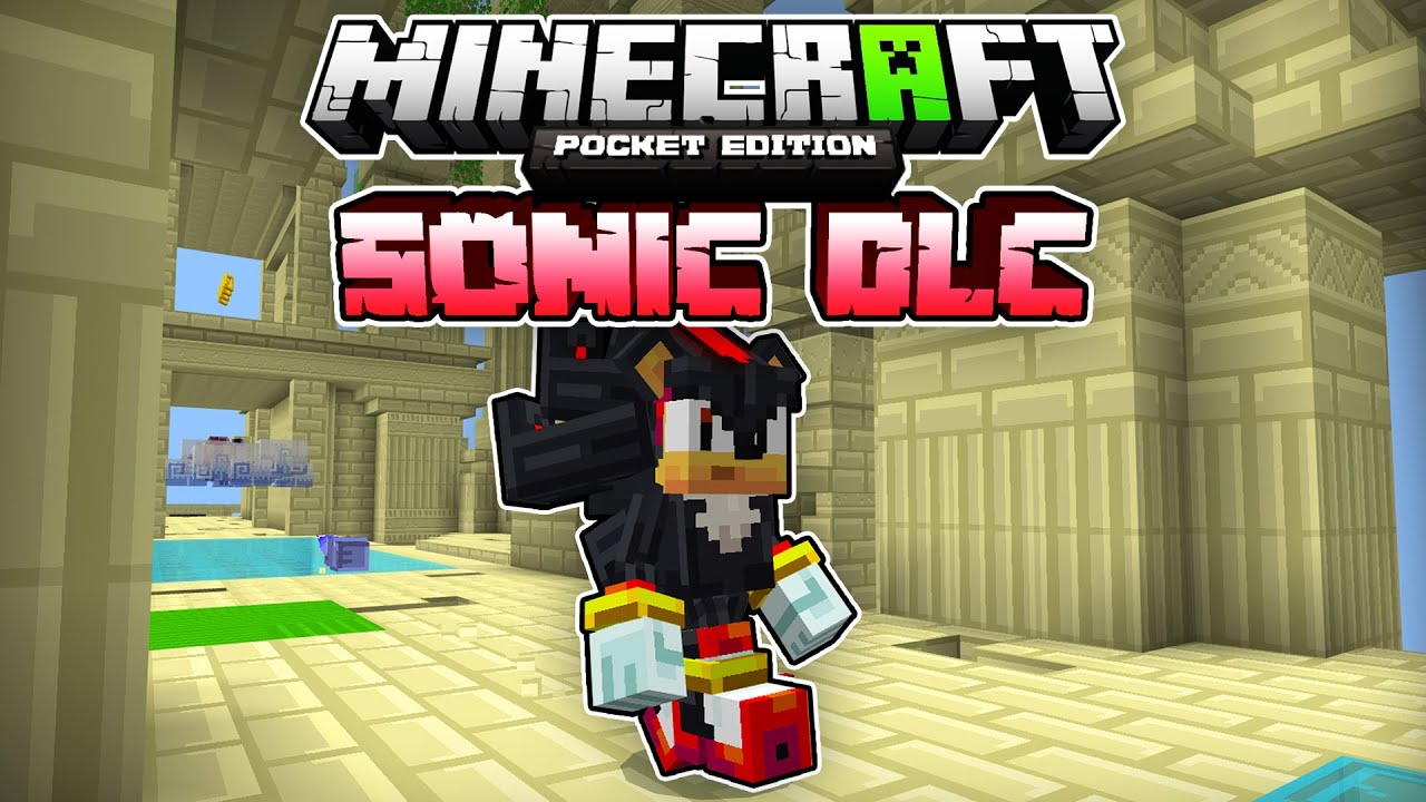 SİYAH KİRPİ SHADOW! | Minecraft PE SONIC DLC - YouTube