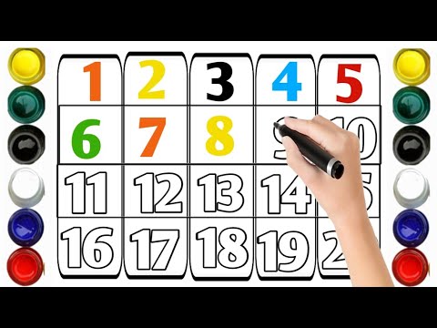 One Two Three, Count to 20, Learn to Count, 1 to 100 Counting, 1 to 20 ...