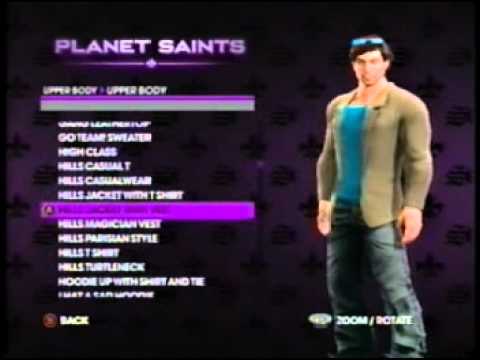 SAINTS ROW 3 CHARACTER MOVES CLOTHING AND MORE - YouTube