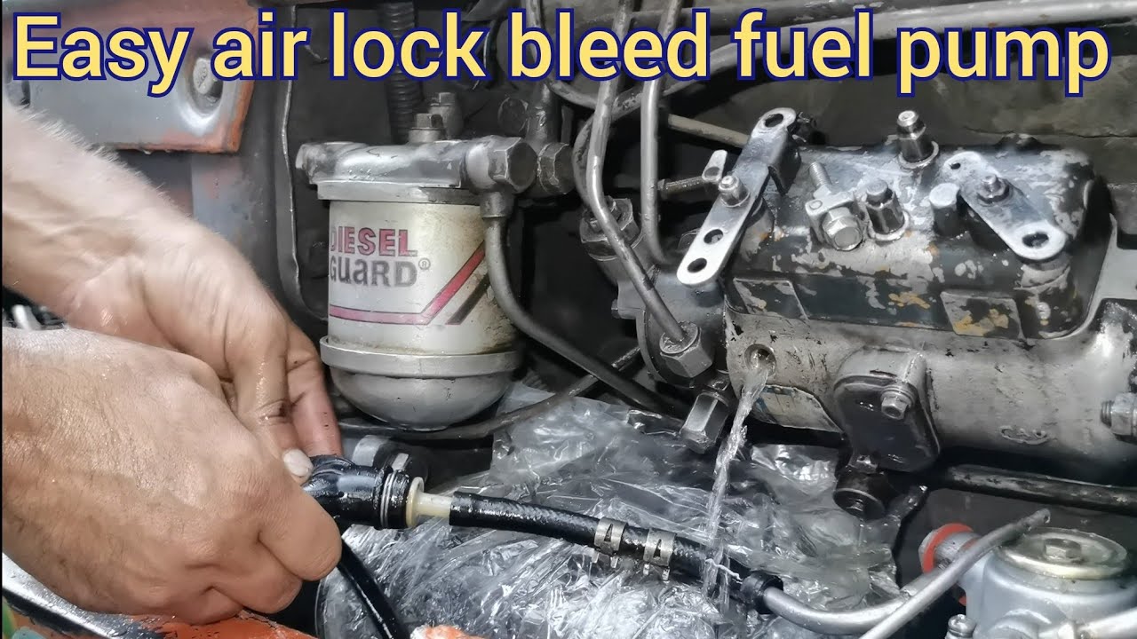 Air lock bleed diesel pump // diesel pump starting problem // Fiat 480 ...