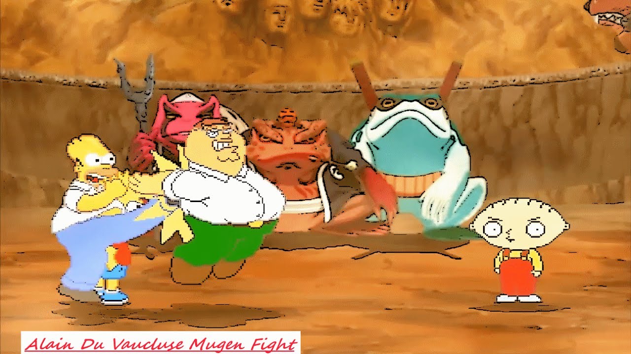 Mugen : Homer Simpson & Bartman Vs Peter Griffin MvC & Stewie Griffin ...