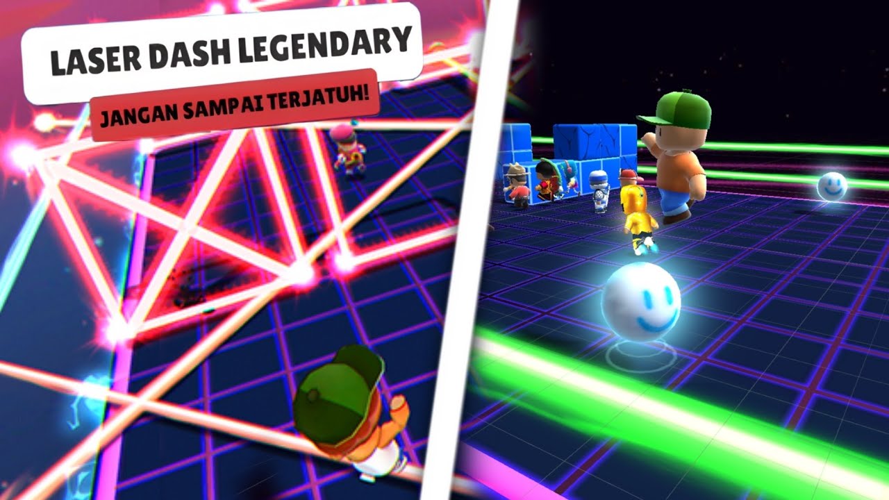 Live 🔴 Stumble Guys Mabar Laser Dash Legendary & Block Dash Team ...