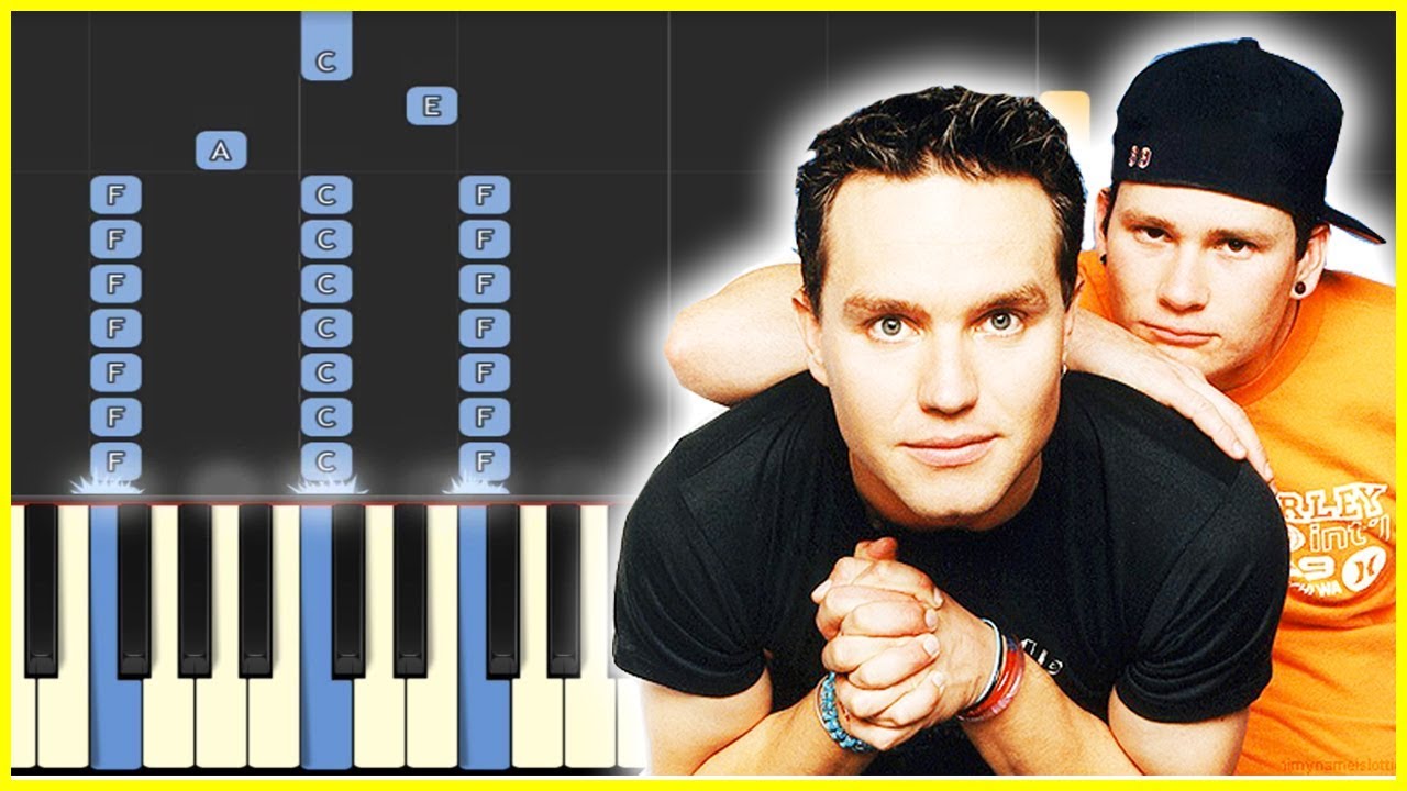 BLINK 182 - ADAM'S SONG - Piano Tutorial - YouTube