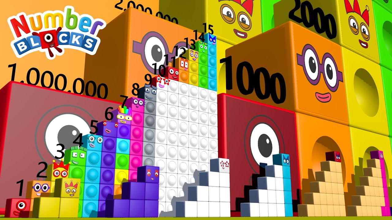 Numberblocks Step Squad 136 vs 10,000,000 - Count to 500,000,000 Song ...