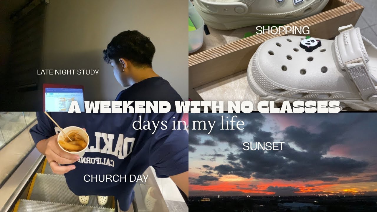 how i spend a weekend with no classes: productive days in my life - YouTube
