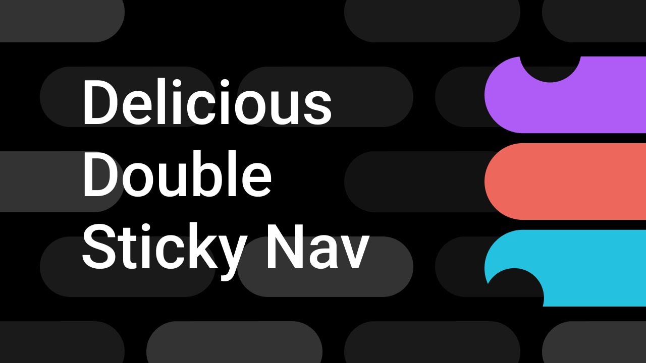 Prototyping a Double Sticky Nav | Figma Bites - YouTube