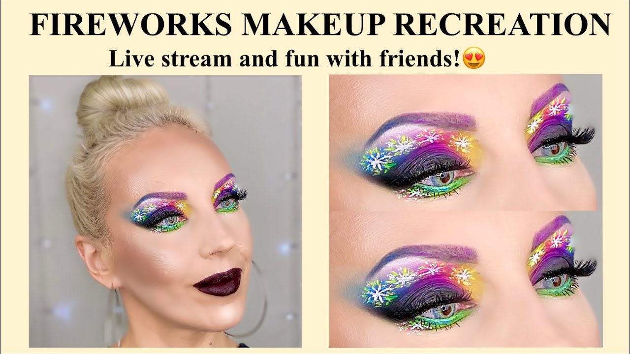 FIREWORKS PINTEREST MAKEUP RECREATION AND CHAT!😍 - YouTube