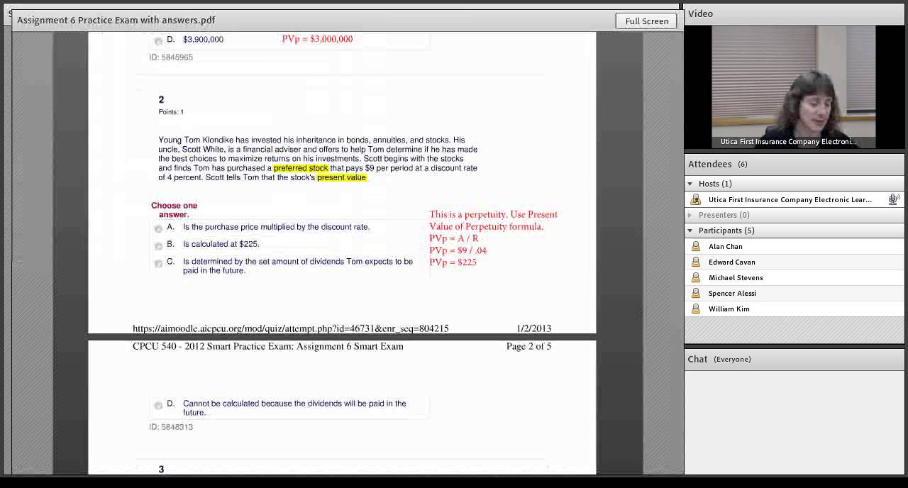 CPCU 540 Review of Assignments 1 clip3 - YouTube