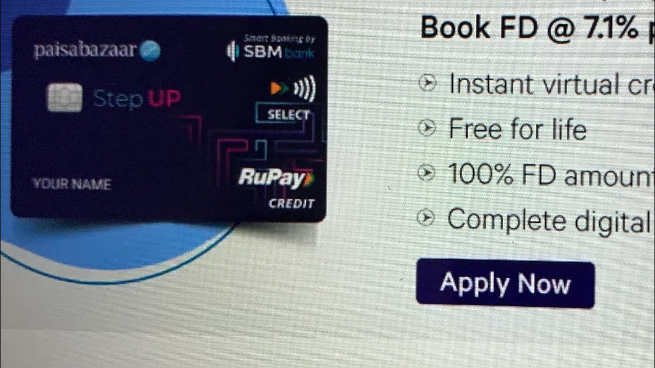 Paisabazaar Step Up Credit Card | 7.1% Interest Rate | Lifetime Free ...