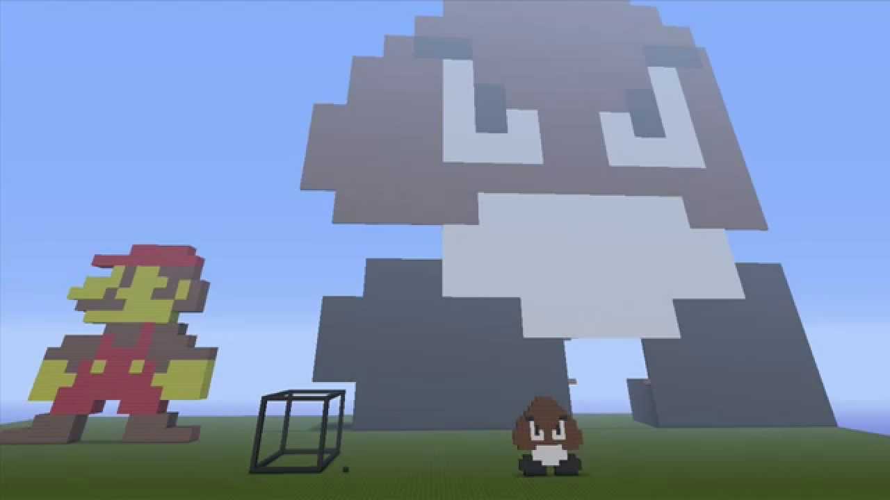 Minecraft Time Lapse - Giant Goomba - Super Mario Character - YouTube