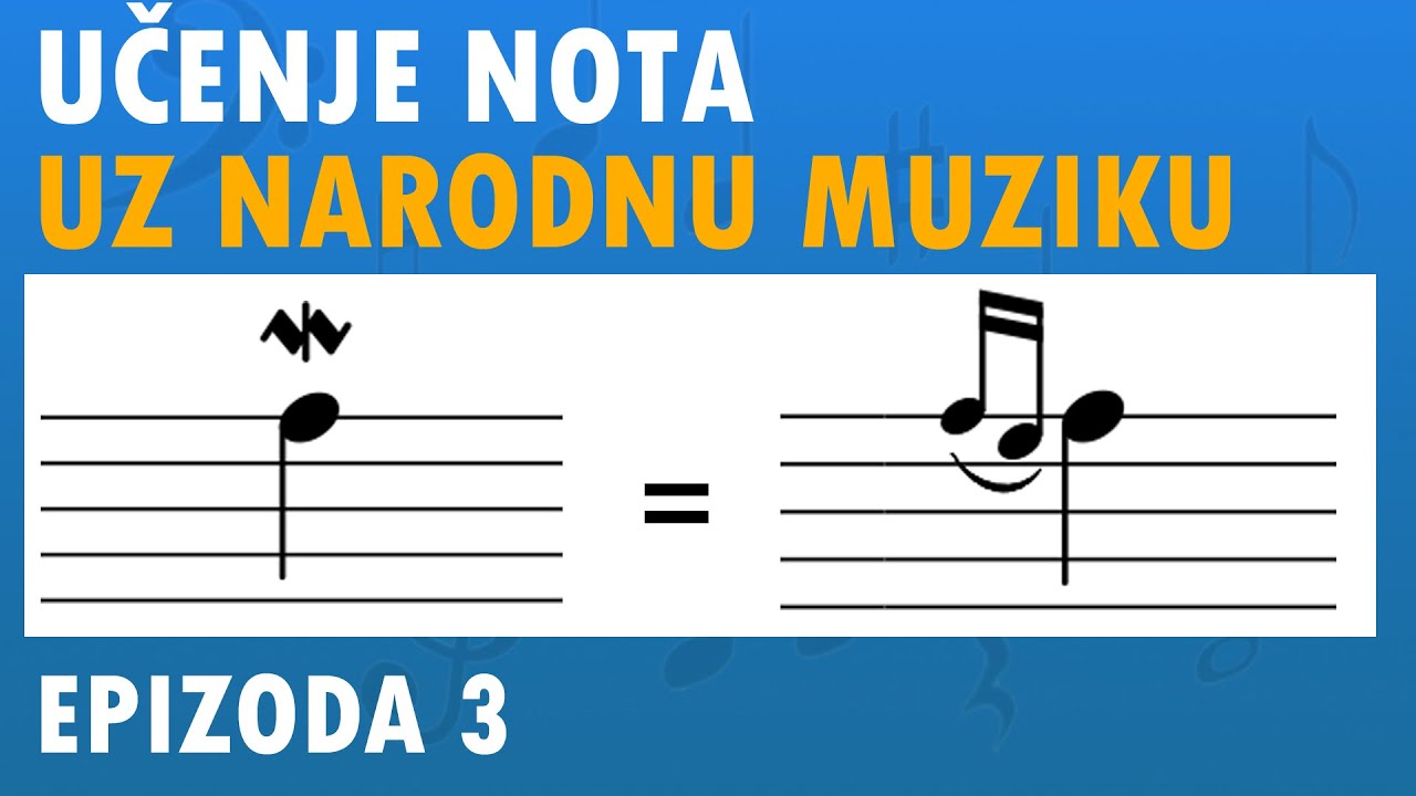 NAUČITE NOTE UZ NARODNU MUZIKU Ep.3 (Tempo, Simboli za označavanje ...