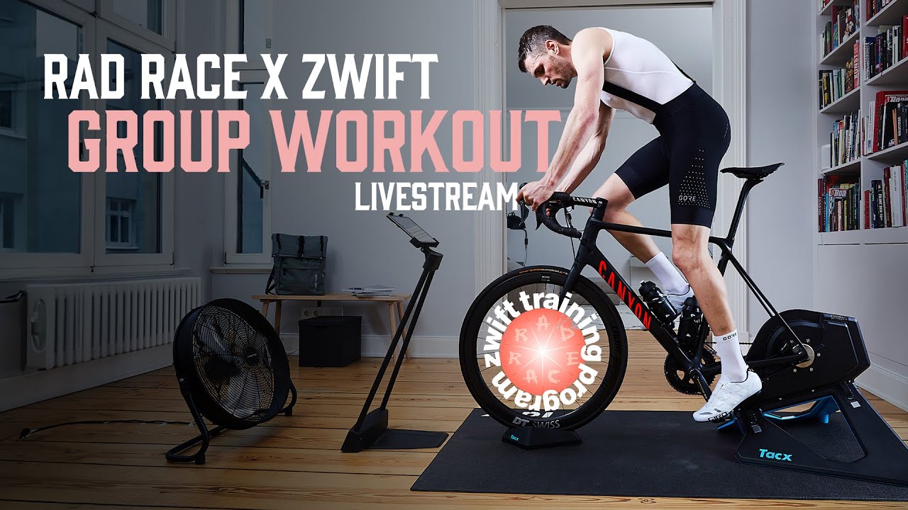 RELIVE: RAD RACE x ZWIFT GROUP WORKOUT #1 // 20 MIN FTP TEST - YouTube