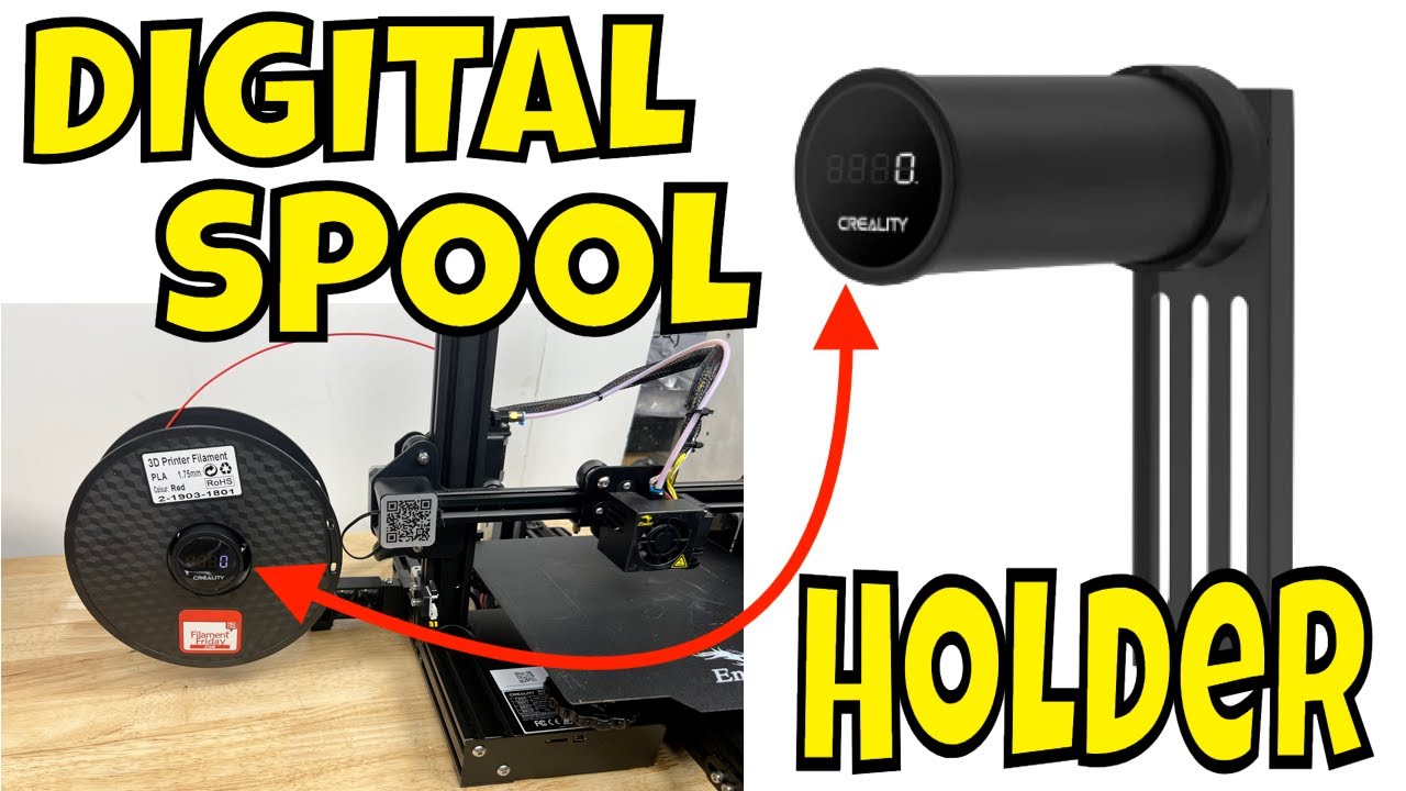 Digital Spool Holder that Weighs your Filament - YouTube