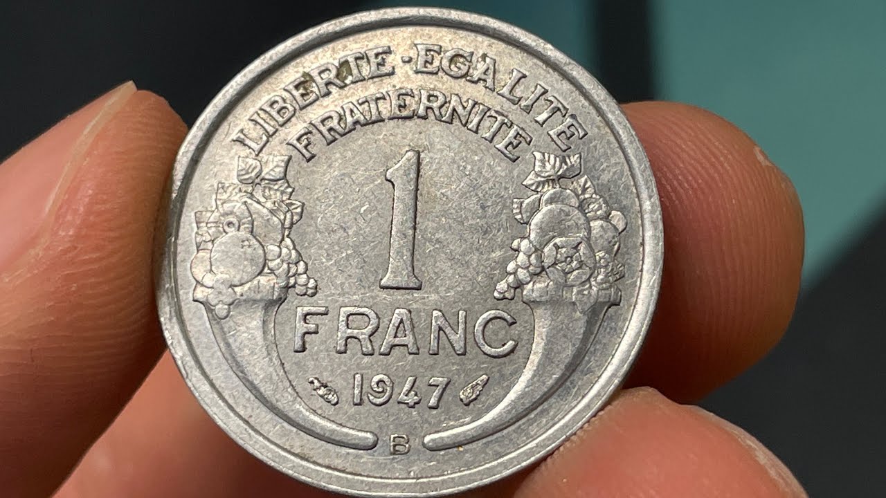 1947 B France 1 Franc Coin • Values, Information, Mintage, History, and ...