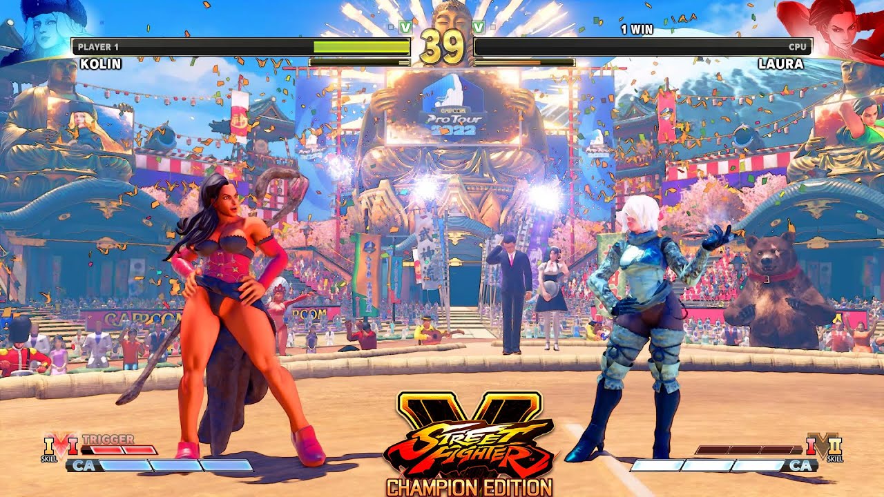 Street Fighter V: CE Kolin vs Laura PC Mod #3 - YouTube