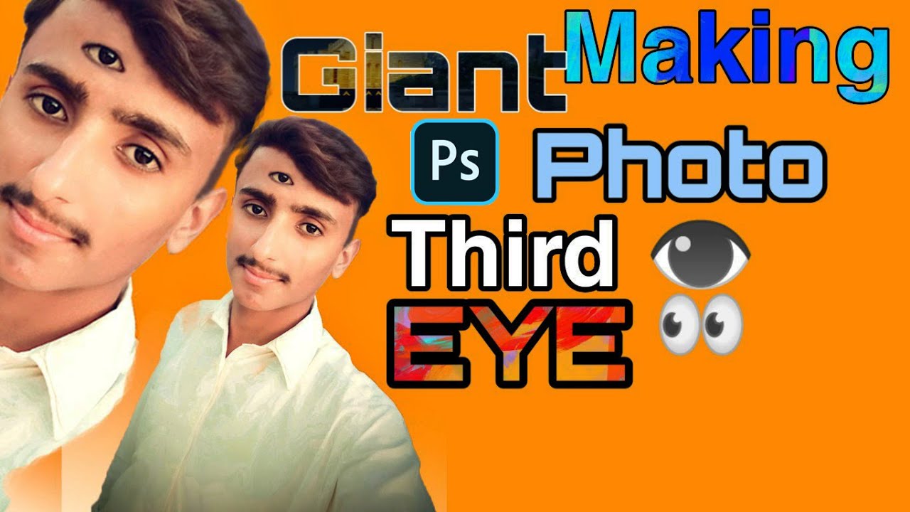 Making third👁️ eye giant photo _ how to make 3rd eye funny photo ...