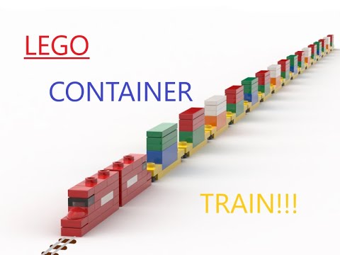 Mini lego container train - YouTube