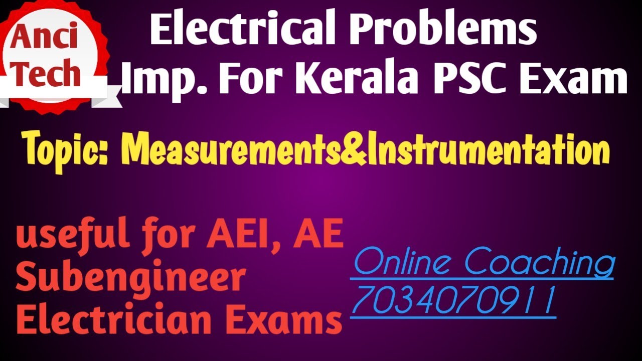 Electrical Problems Important for Kerala PSC exam.💯💯 Topic ...