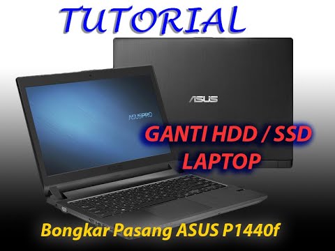 Replacement HDD SSD ASUS p1440f core i5 - YouTube