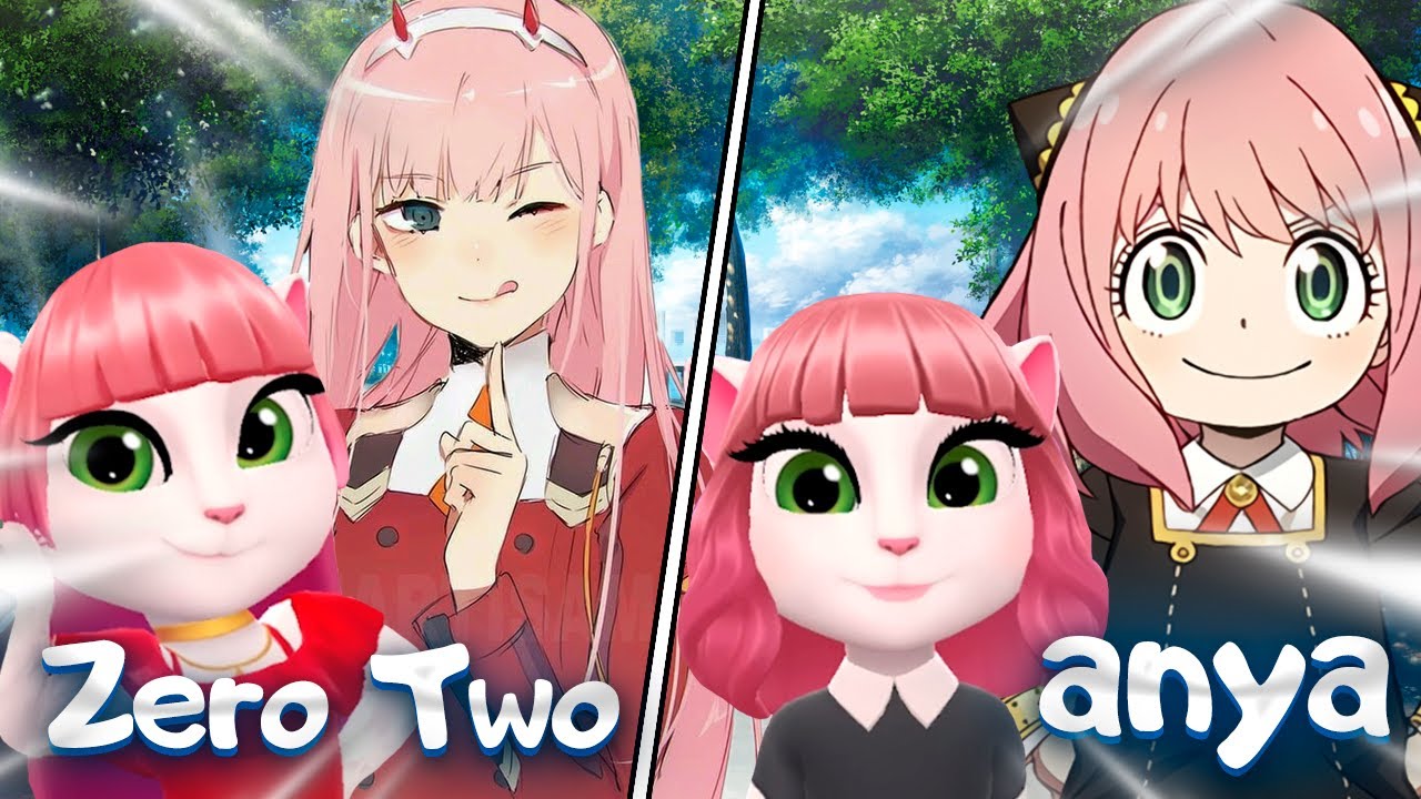 My Talking Angela 2 💘😳/Zero Two Vs Anya💝😒/ New Year Update Gameplay ...