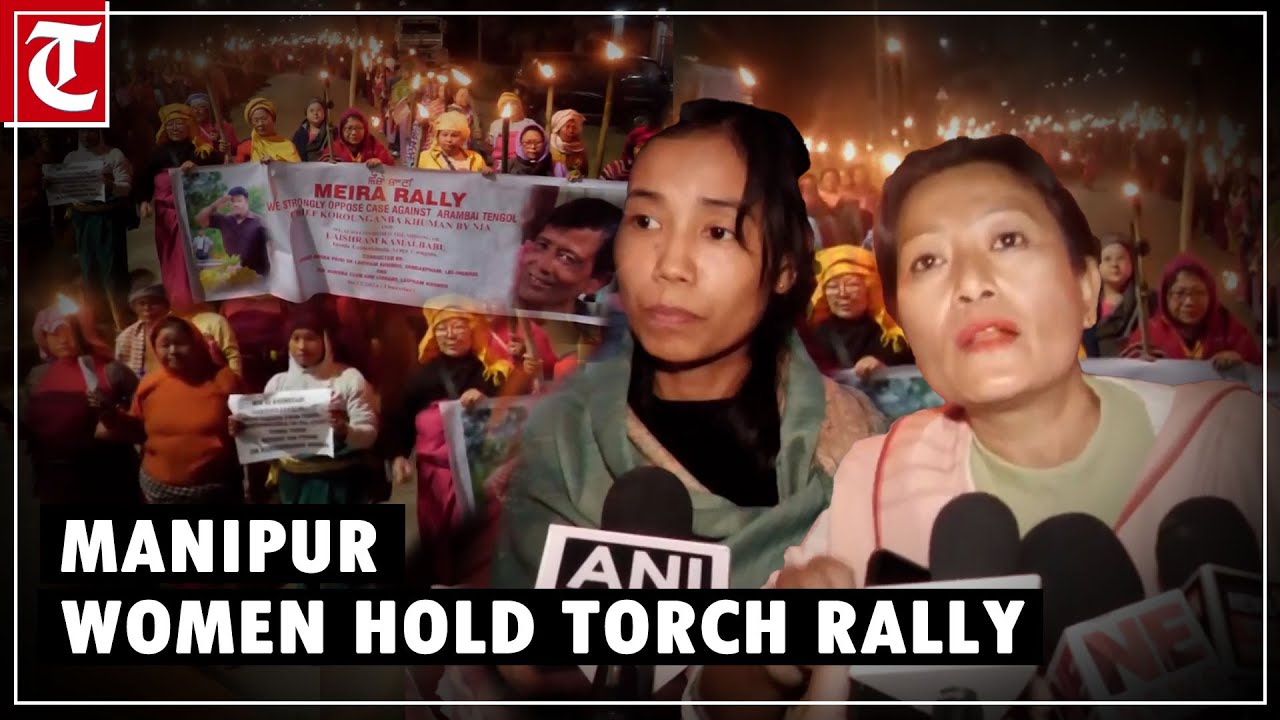 Manipur Violence: Women protest, hold torch rally - YouTube