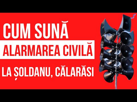 Cum suna noul sistem de alarmare a populatiei, instalat la Soldanu, Calarasi (varianta 2000m)