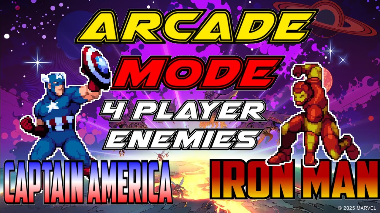 Marvel Cosmic Invasion | Captain America/Iron Man | Arcade Mode | 4 ...