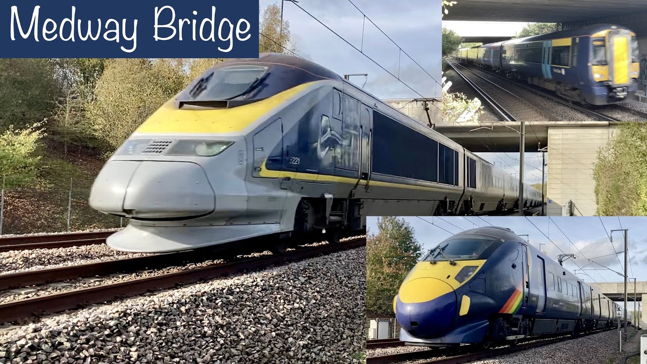 Trains at: The Medway Bridge, HS1 & CML, 28/10/2022 | Boom Trainspots ...