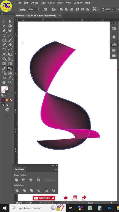 Create Abstract Line Background! 01 #blend #haftone #shorts #illustrationtutorial - YouTube