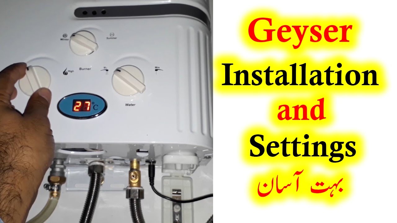 How to install instant water geyser/instant water heater at home ...