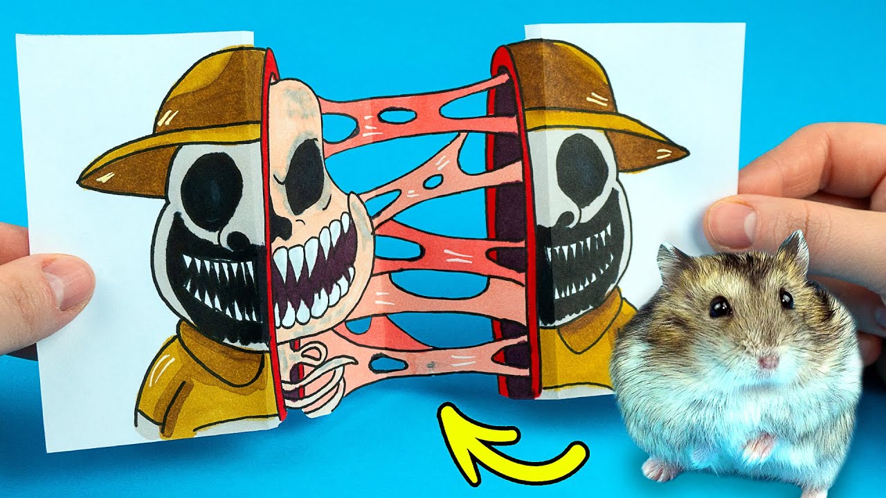 Art & Paper Craft MONSTER ZOOKEEPER Transfomation ️ ZOONOMALY - YouTube